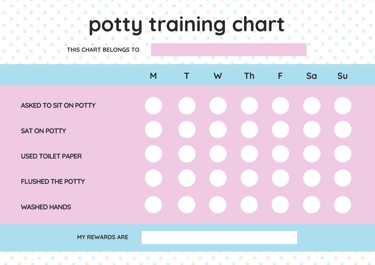 10 Potty Training Chart Ideas With Free Printables